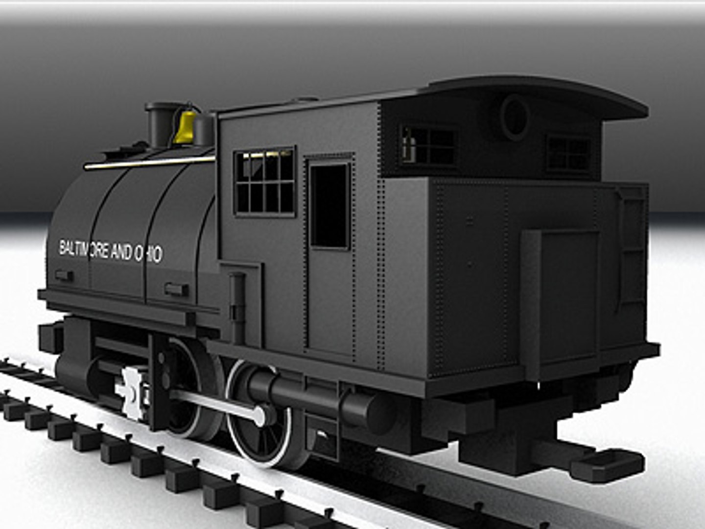 3ds Max Steam Locomotive 0-4-0 Dockside