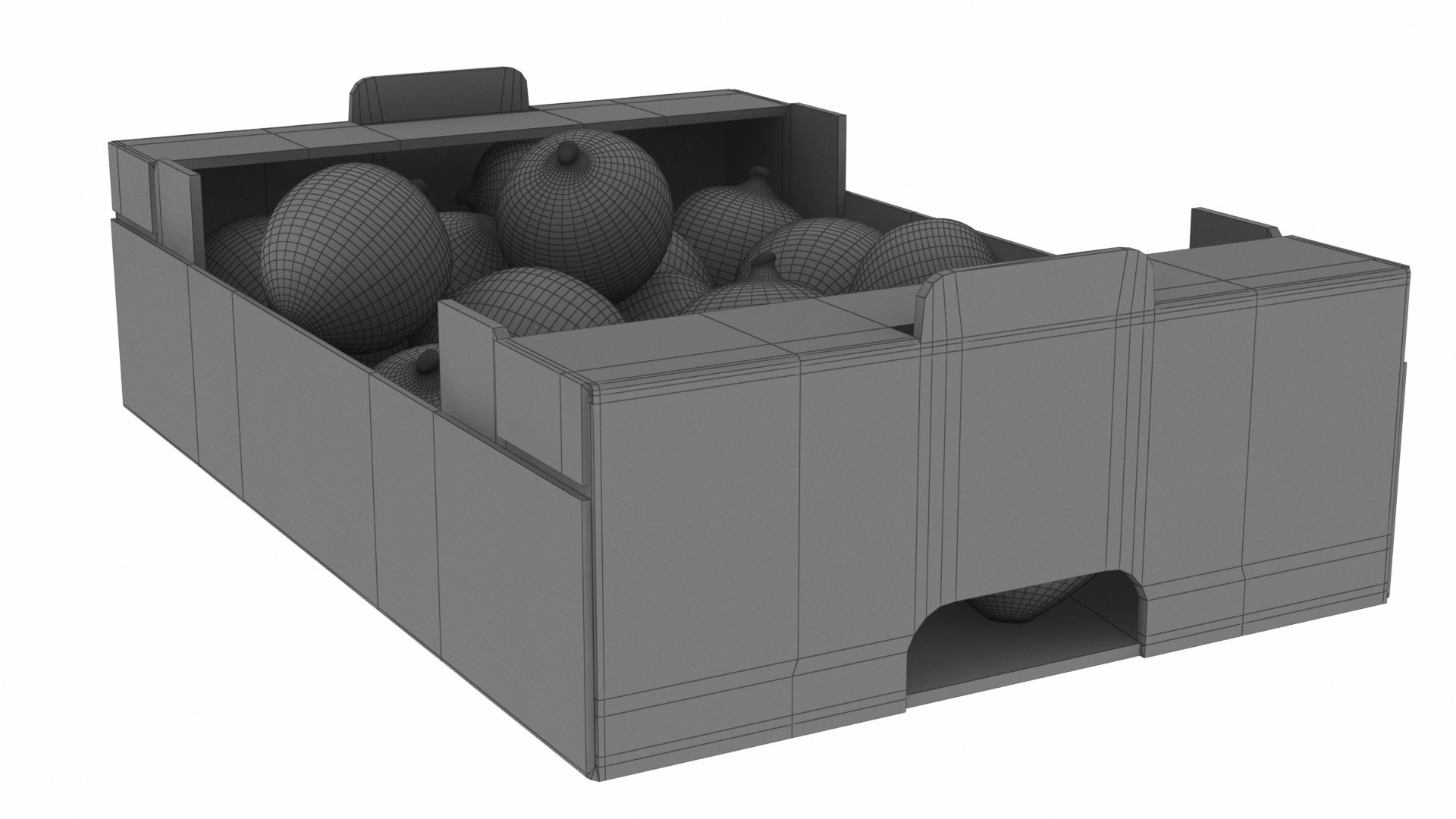 Fruit Cardboard Box Withs 3D Model - TurboSquid 1542557