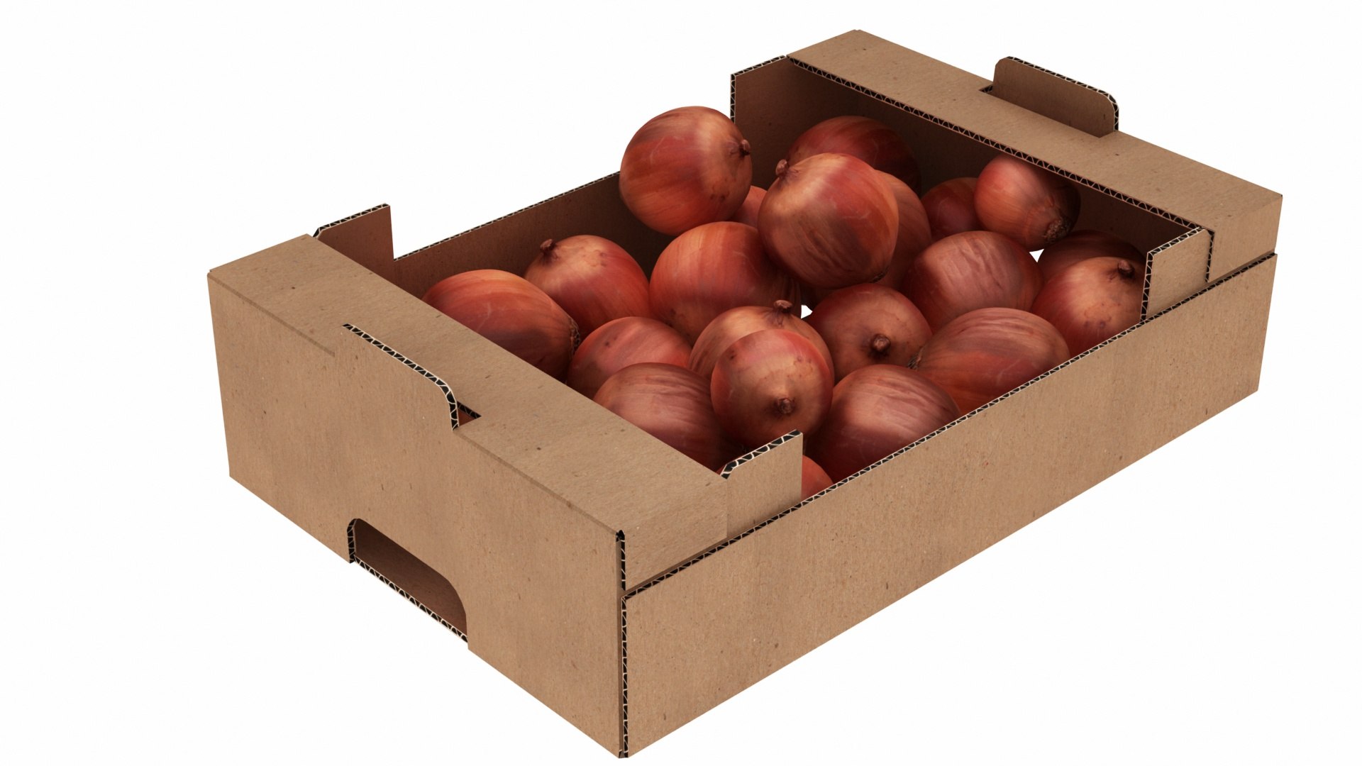 Fruit Cardboard Box Withs 3D Model - TurboSquid 1542557
