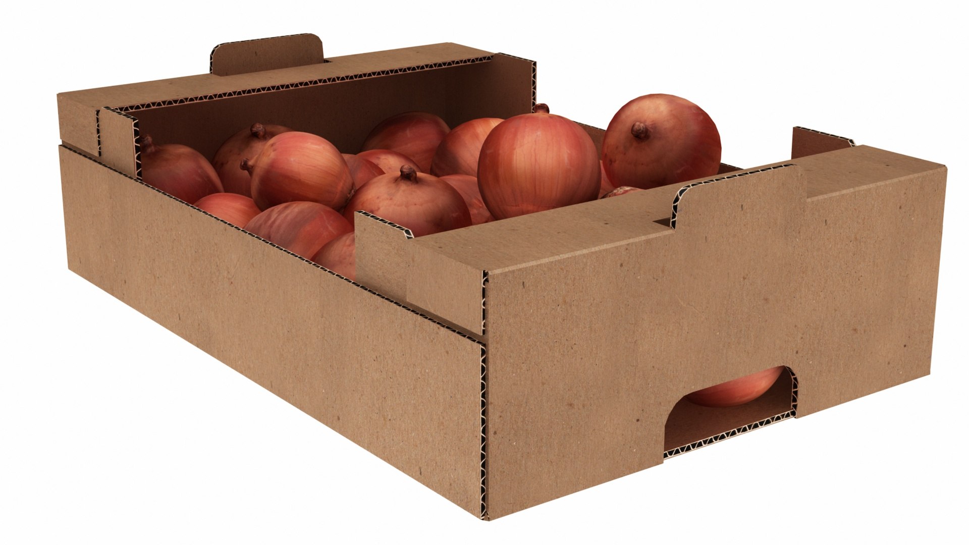 Fruit Cardboard Box Withs 3D Model - TurboSquid 1542557