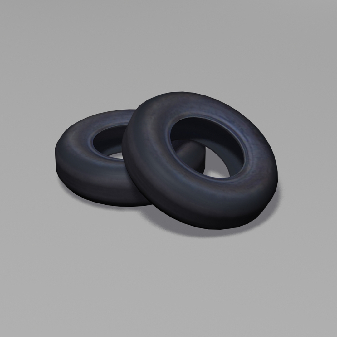 Rubber Tyre 3d Obj