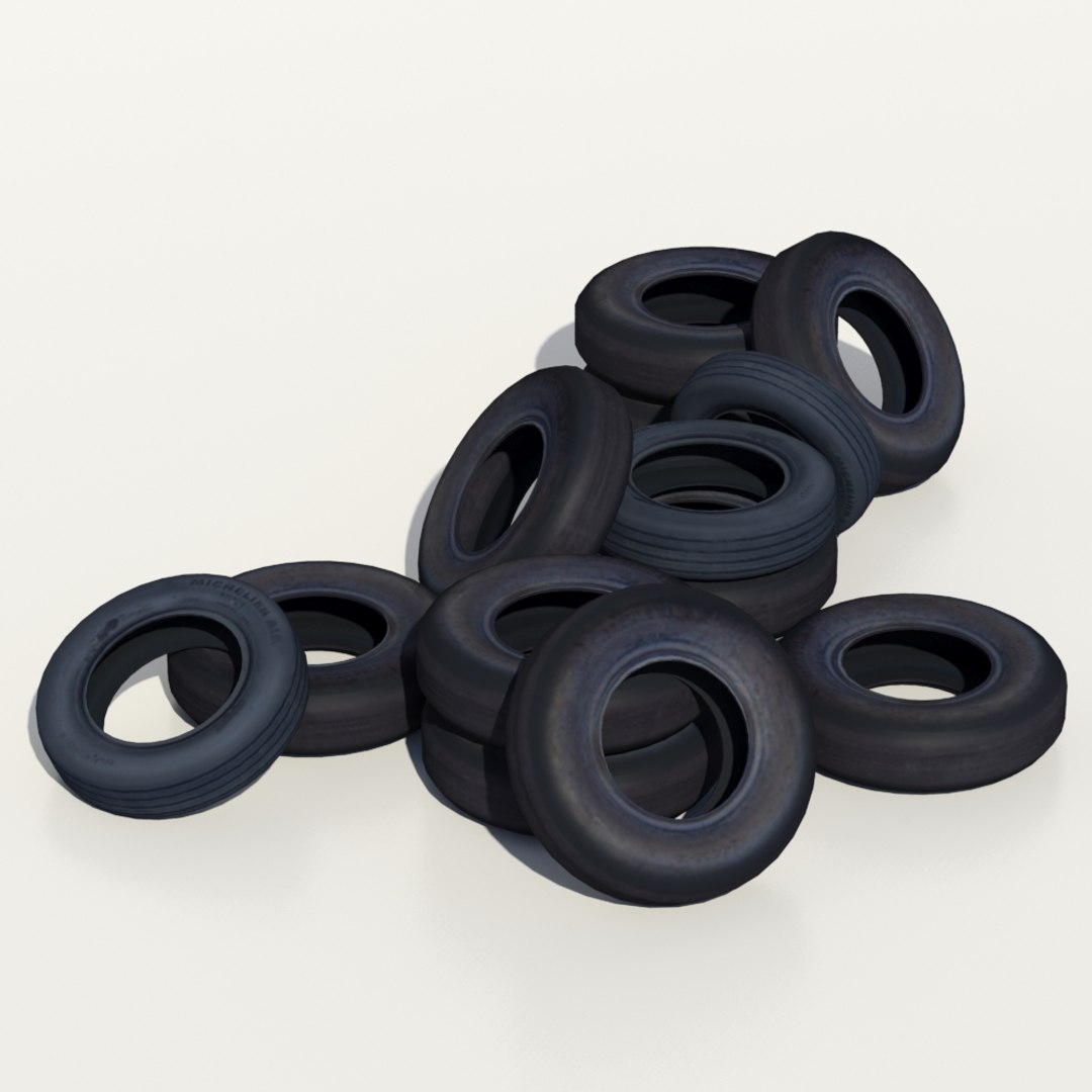 Rubber Tyre 3d Obj