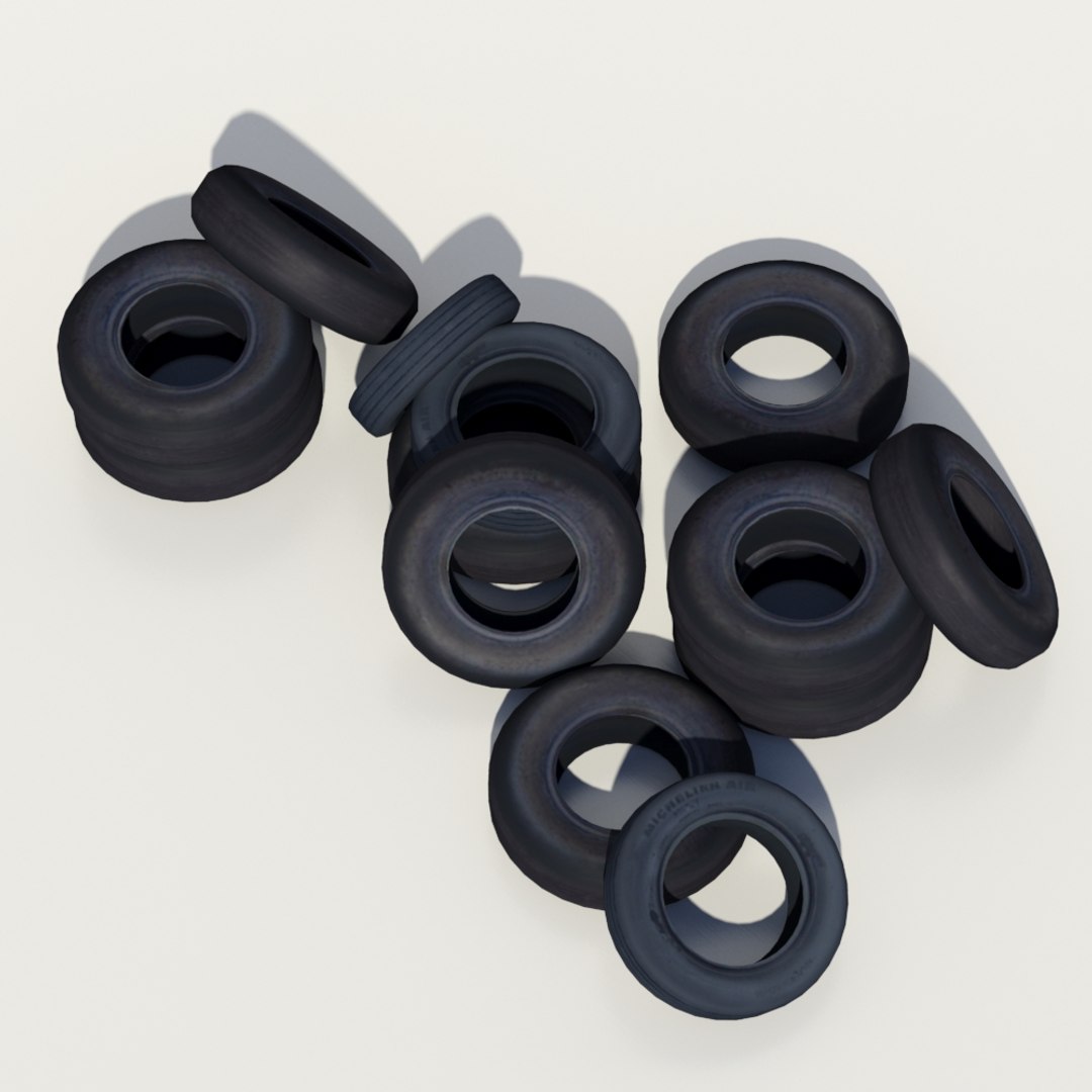 Rubber Tyre 3d Obj