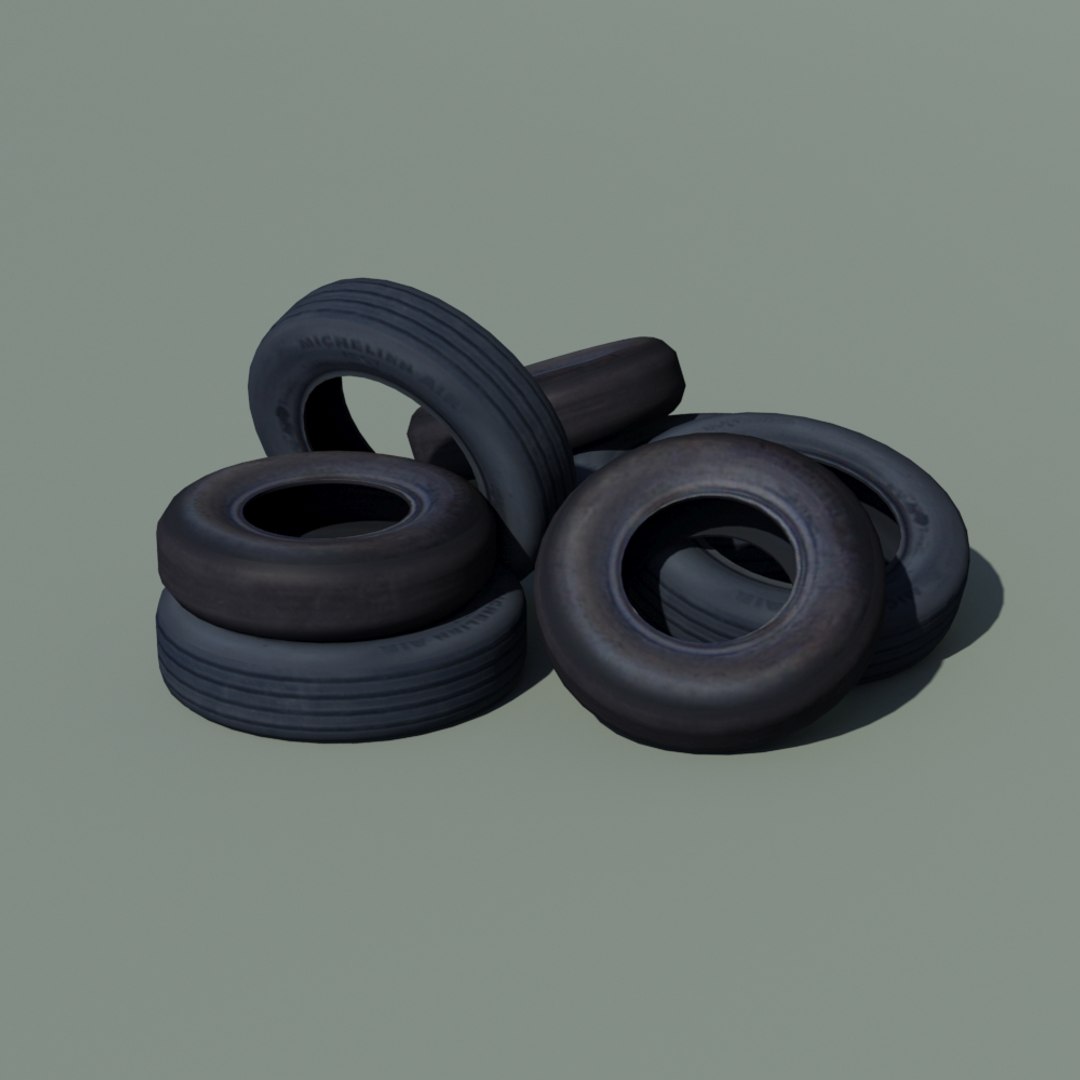 Rubber Tyre 3d Obj