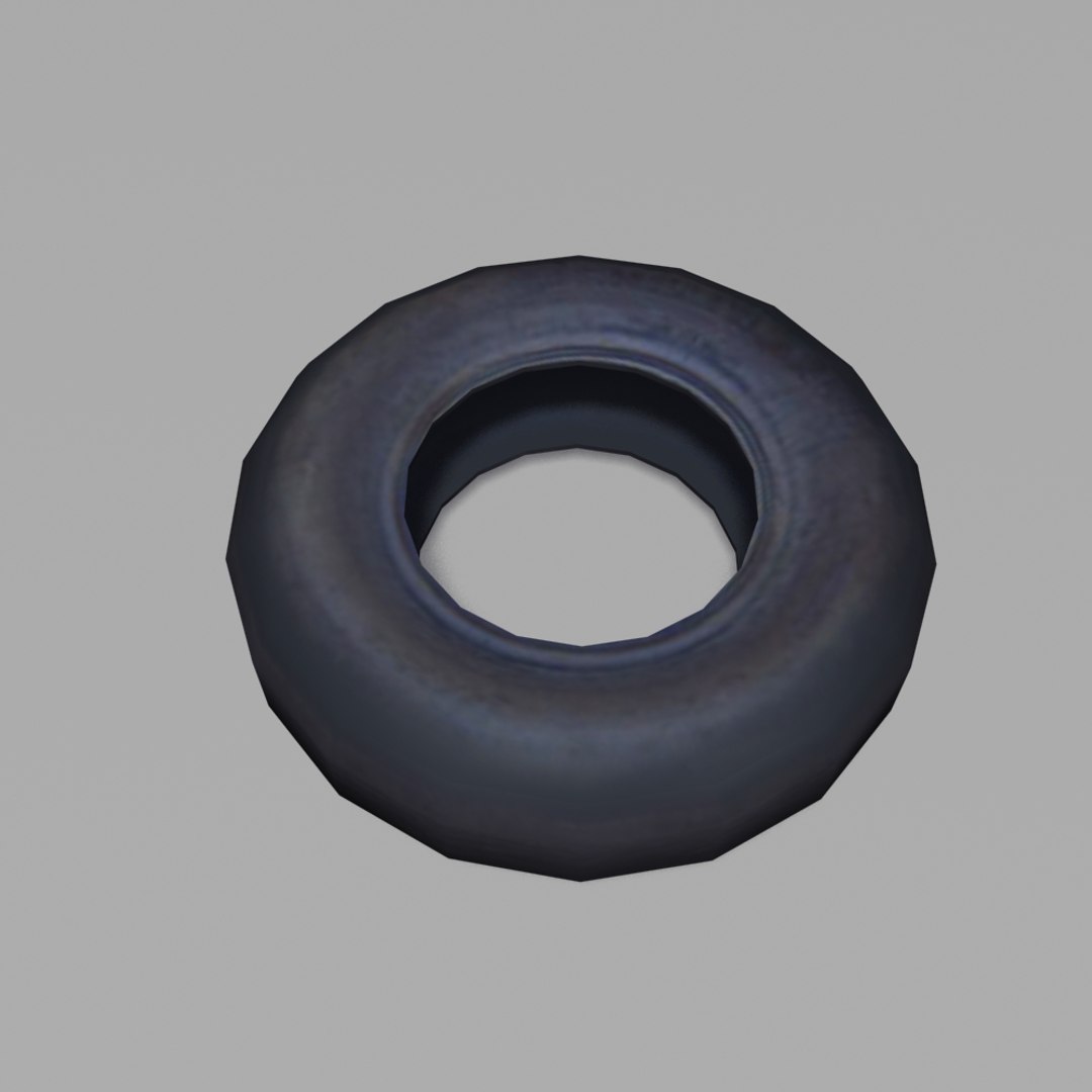 Rubber Tyre 3d Obj