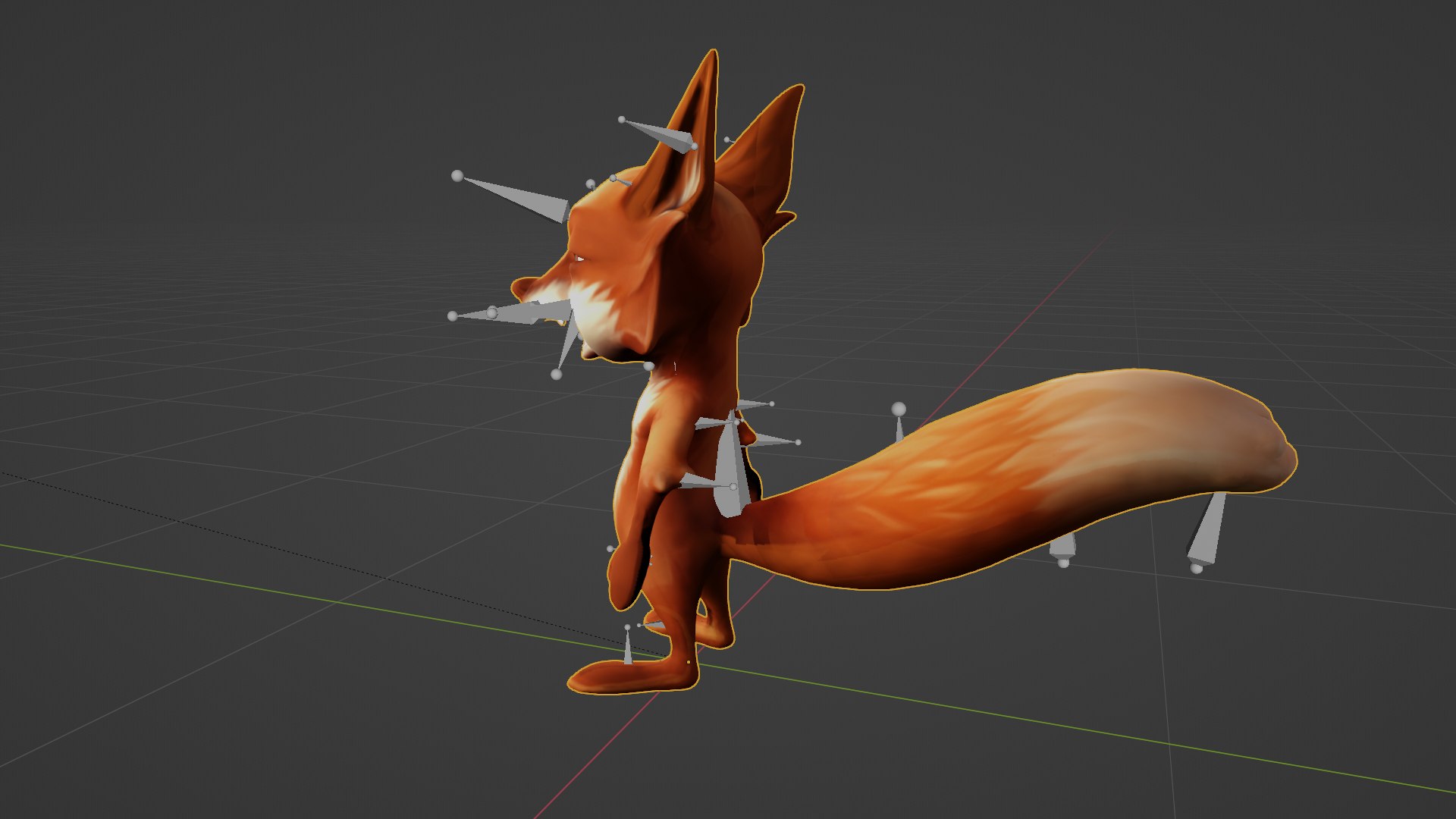3D Rigged Fat Fox - TurboSquid 1906165
