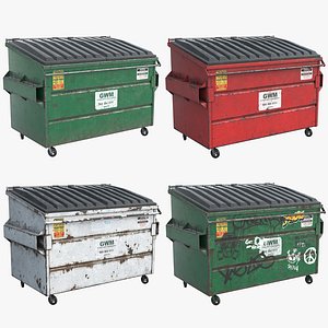 dumpster realistic 3d model