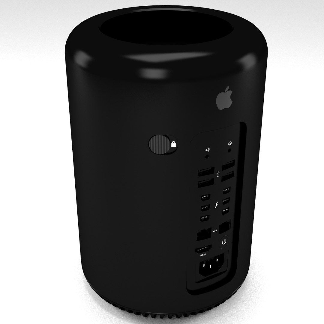 3d apple mac pro model