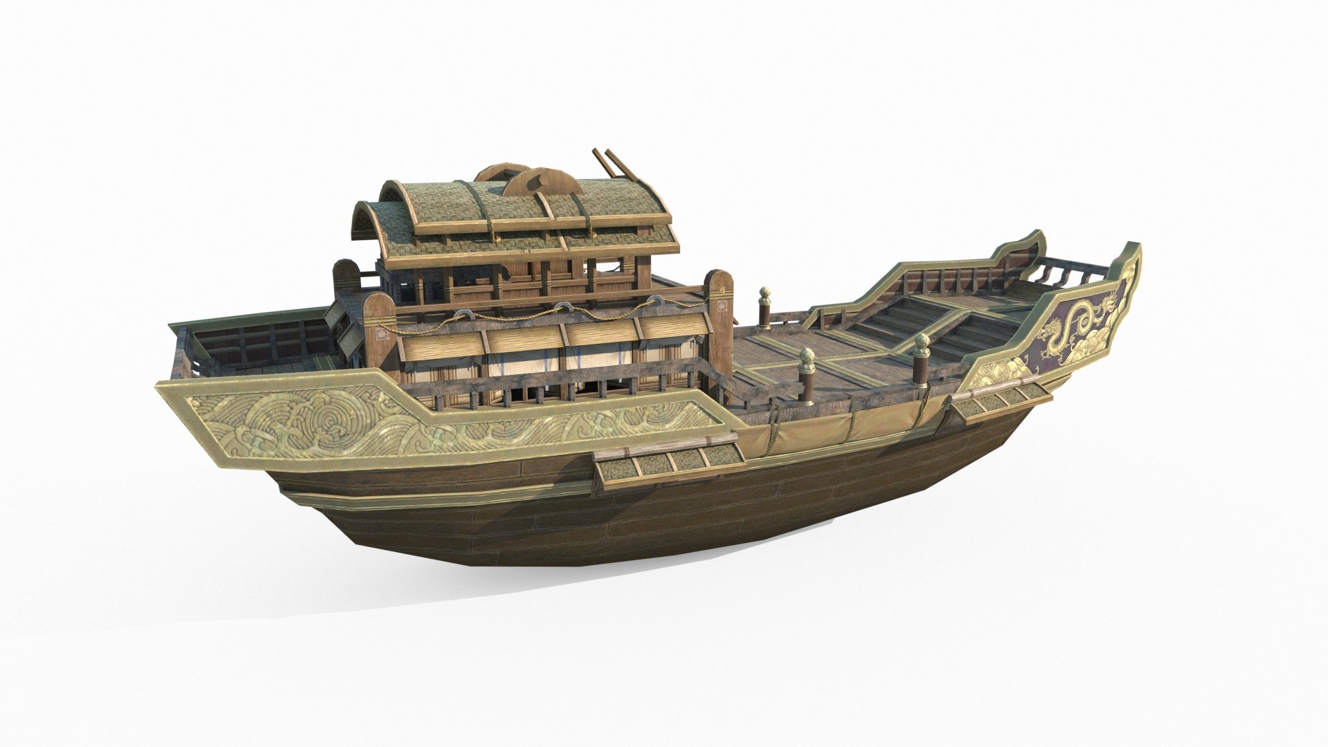Ancient Asian Merchant Ships Model - TurboSquid 2050898