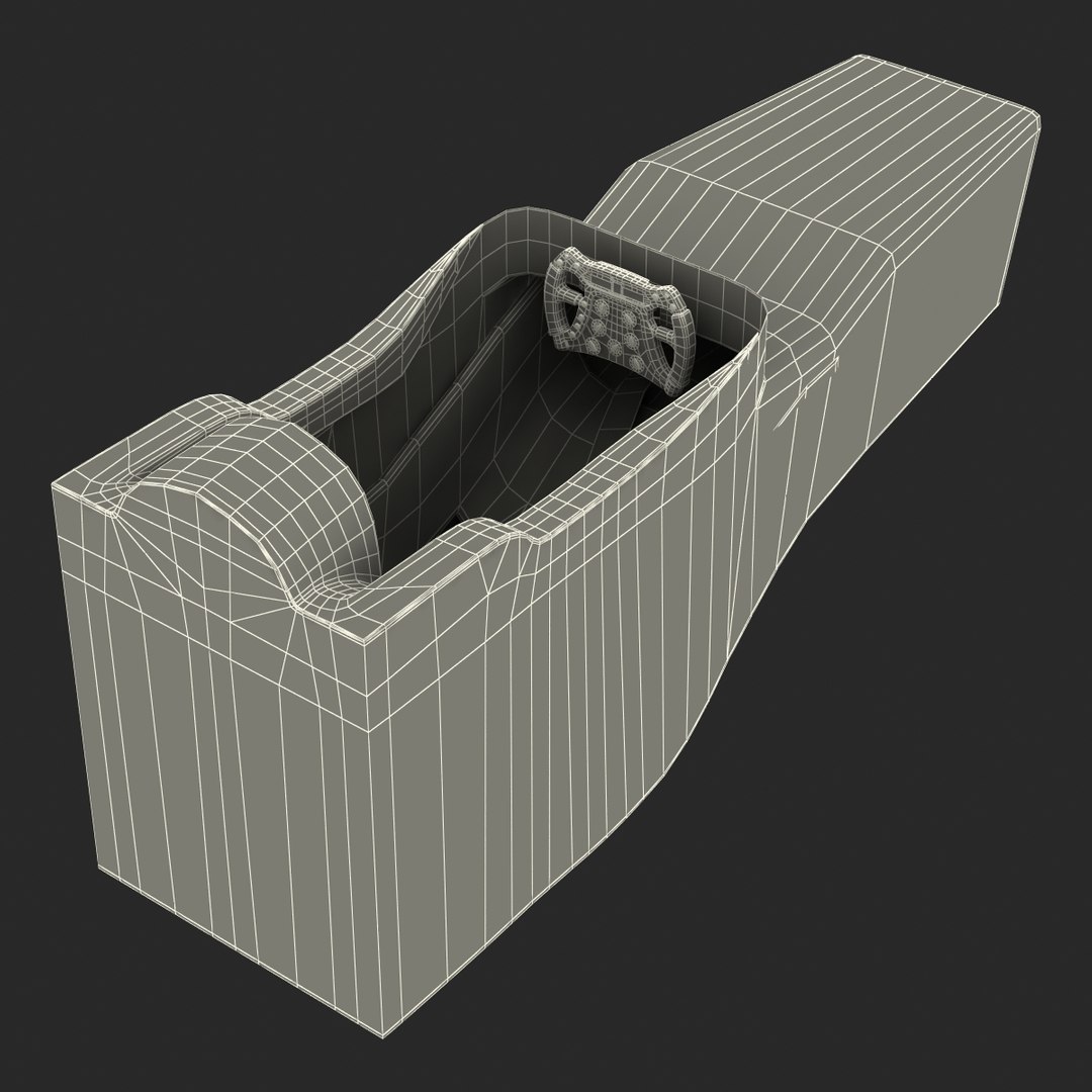 3d model of formula cockpit
