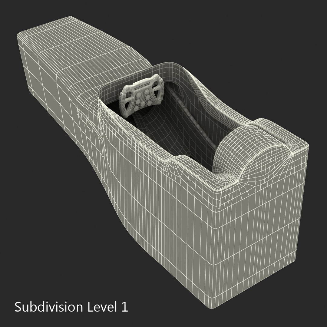 3d Model Of Formula Cockpit