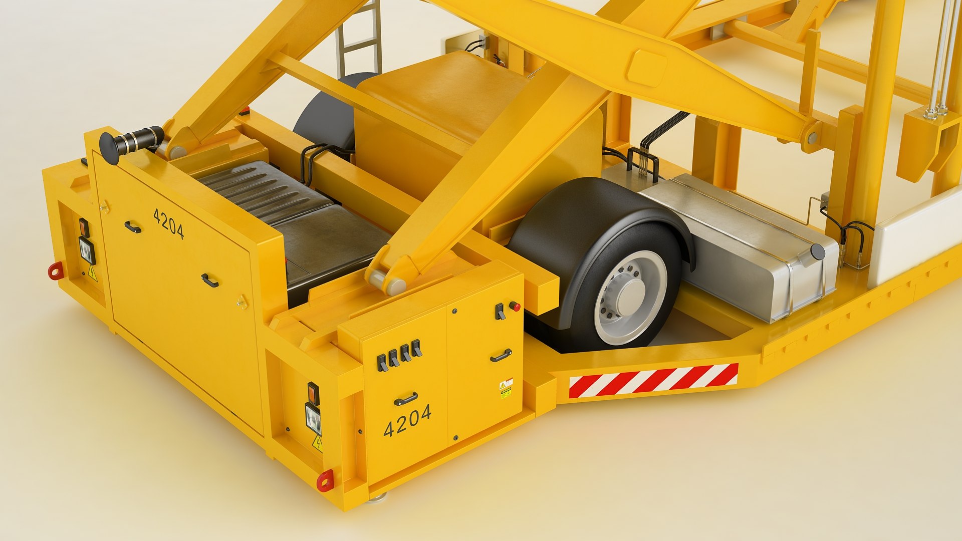 Aircraft loader baggage model - TurboSquid 1633522