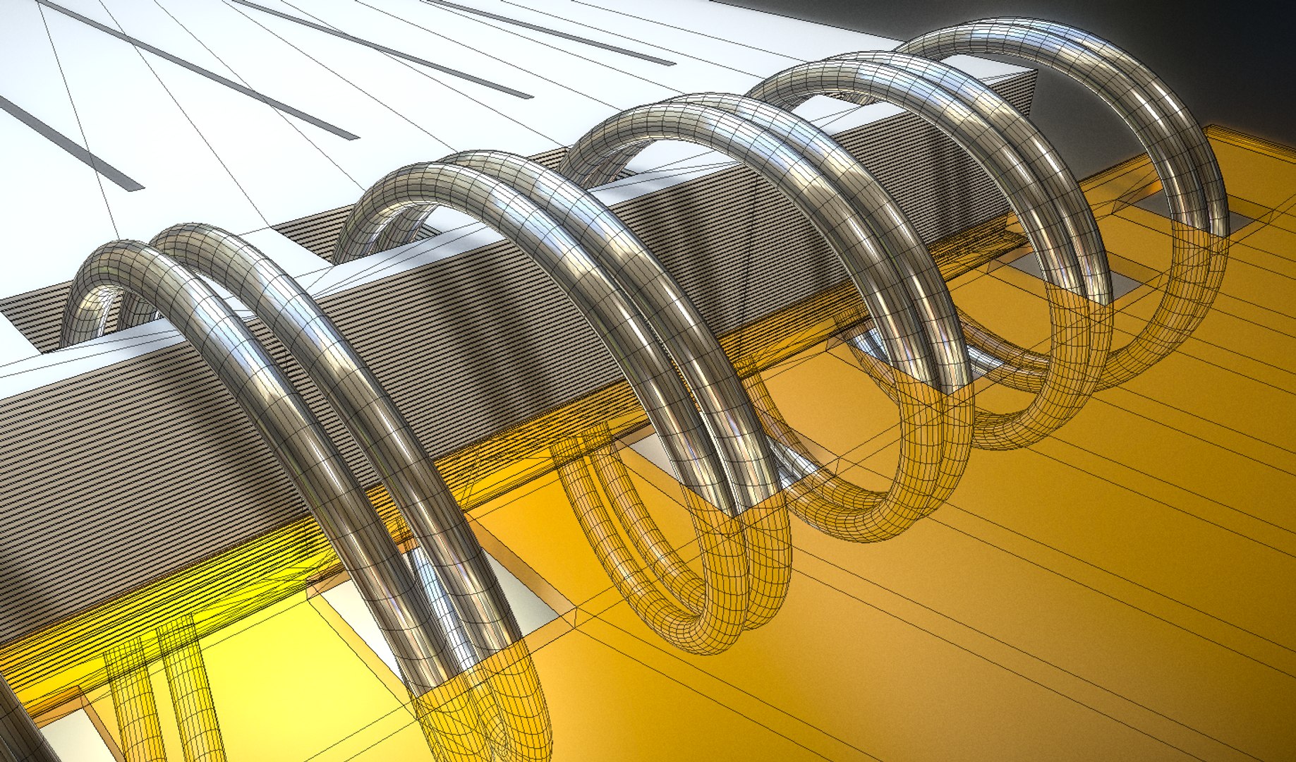 Notepad Lined 3d Model