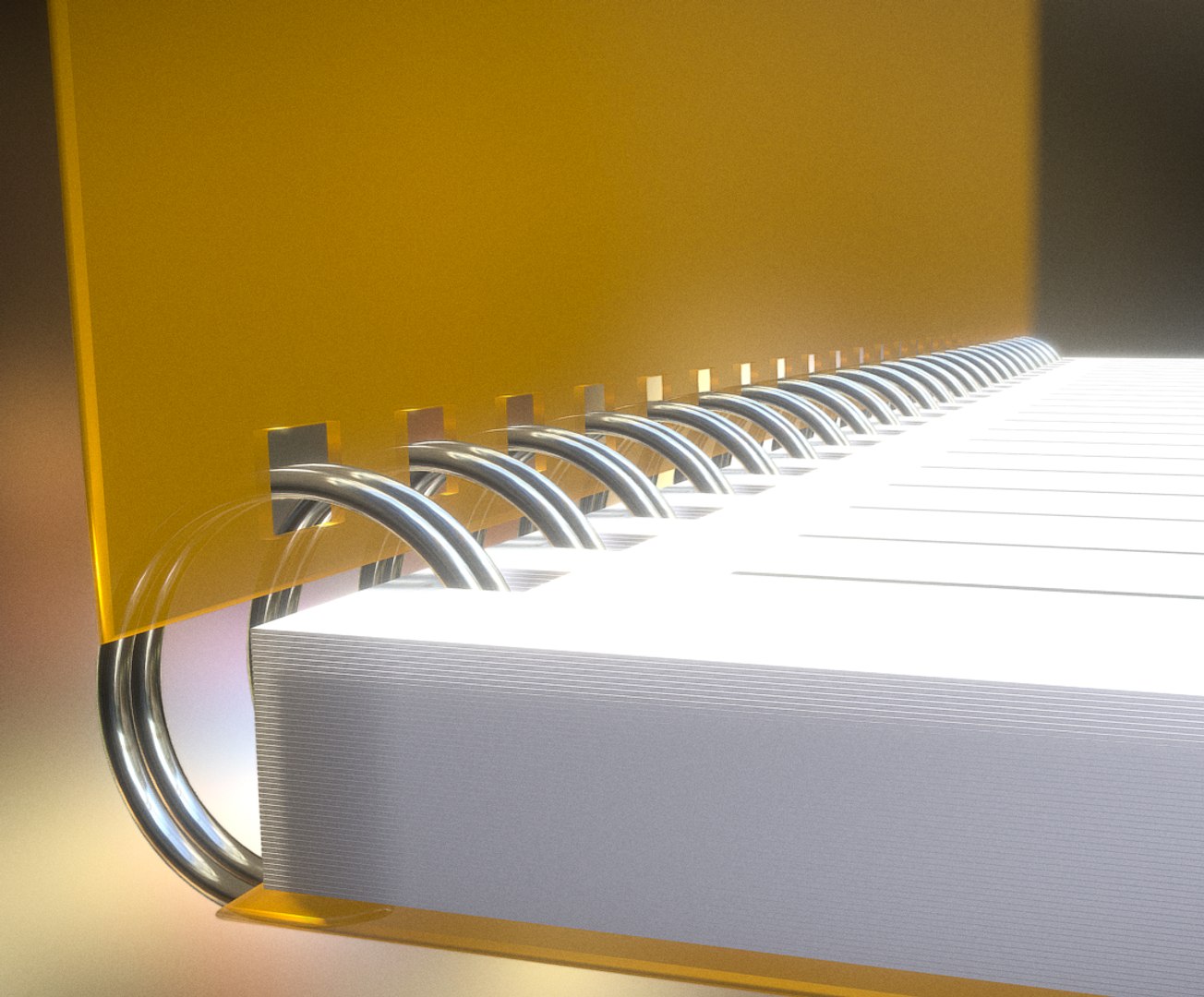 Notepad Lined 3d Model