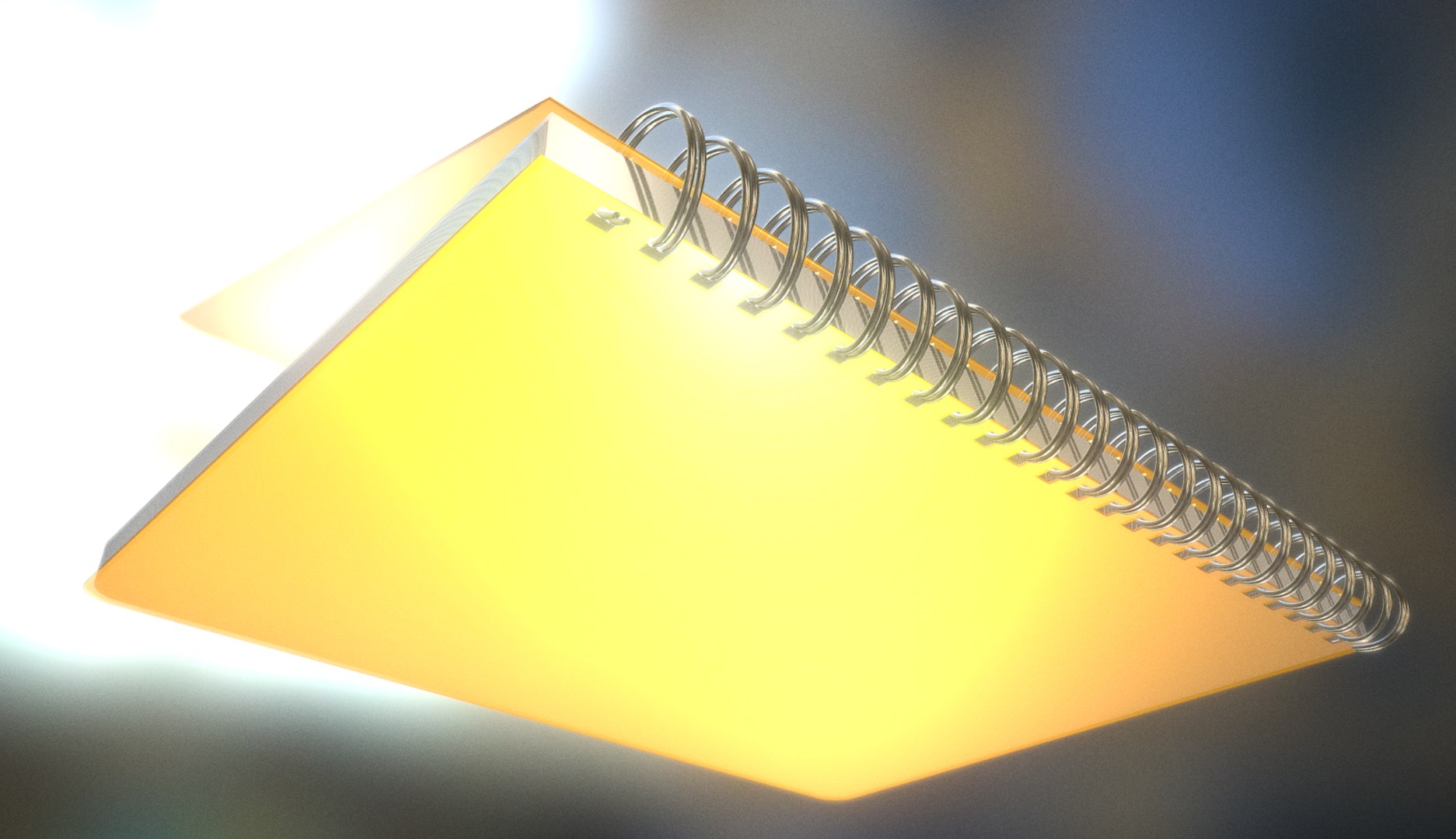 Notepad Lined 3d Model