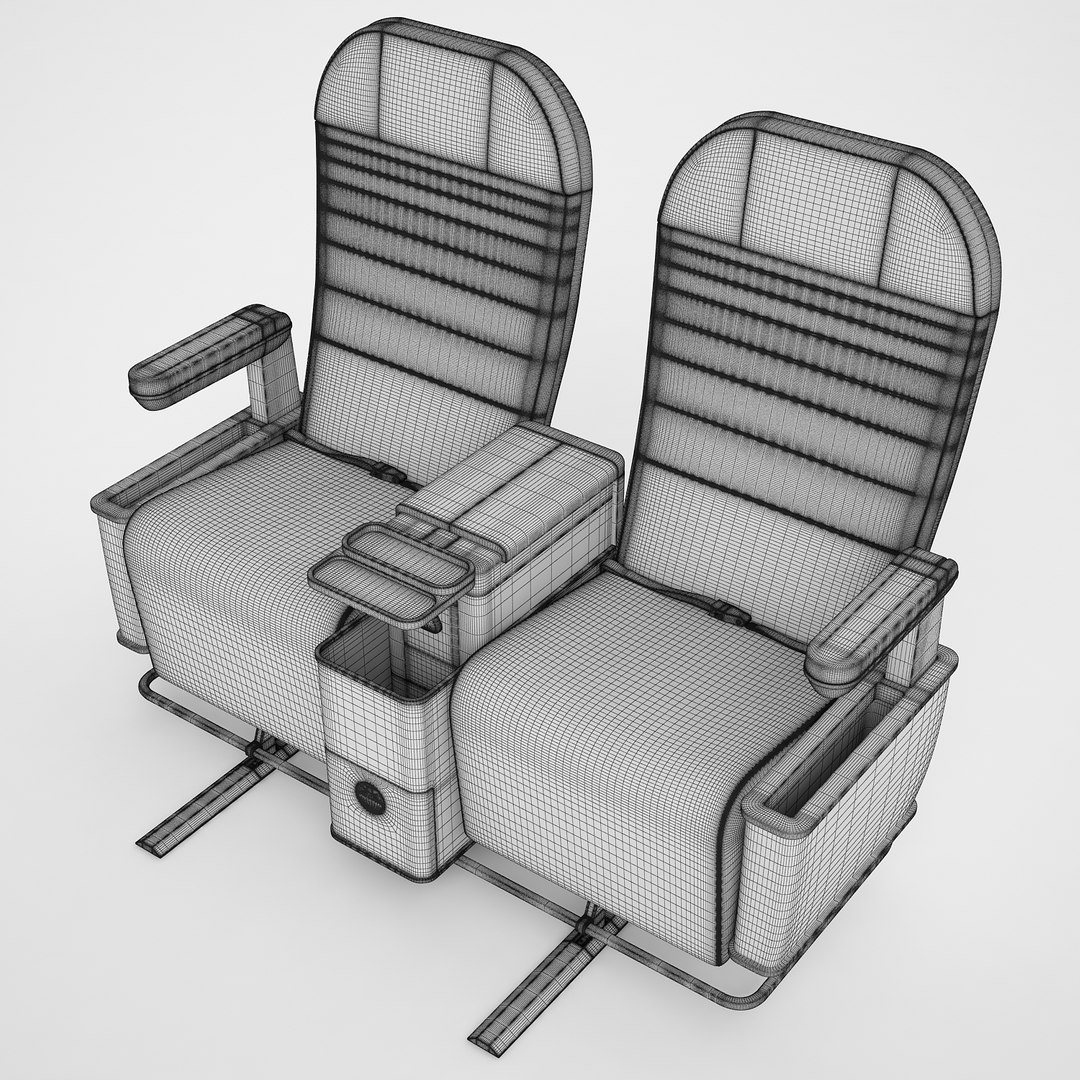 3D Model Class Airplane Chair - TurboSquid 1246879