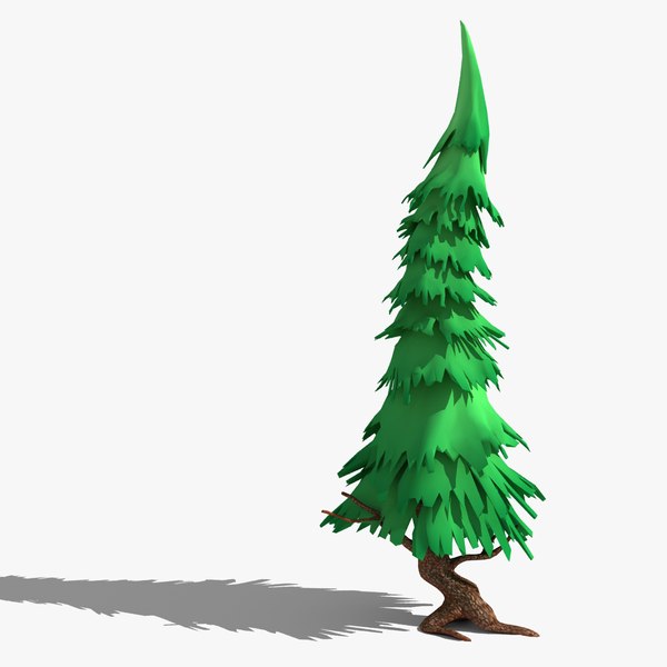 Cartoon stilisierte Tanne 3D-Modell - TurboSquid 1091771