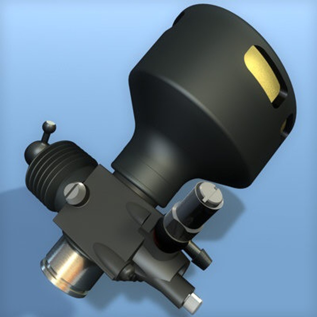 3d engine radio controlled model