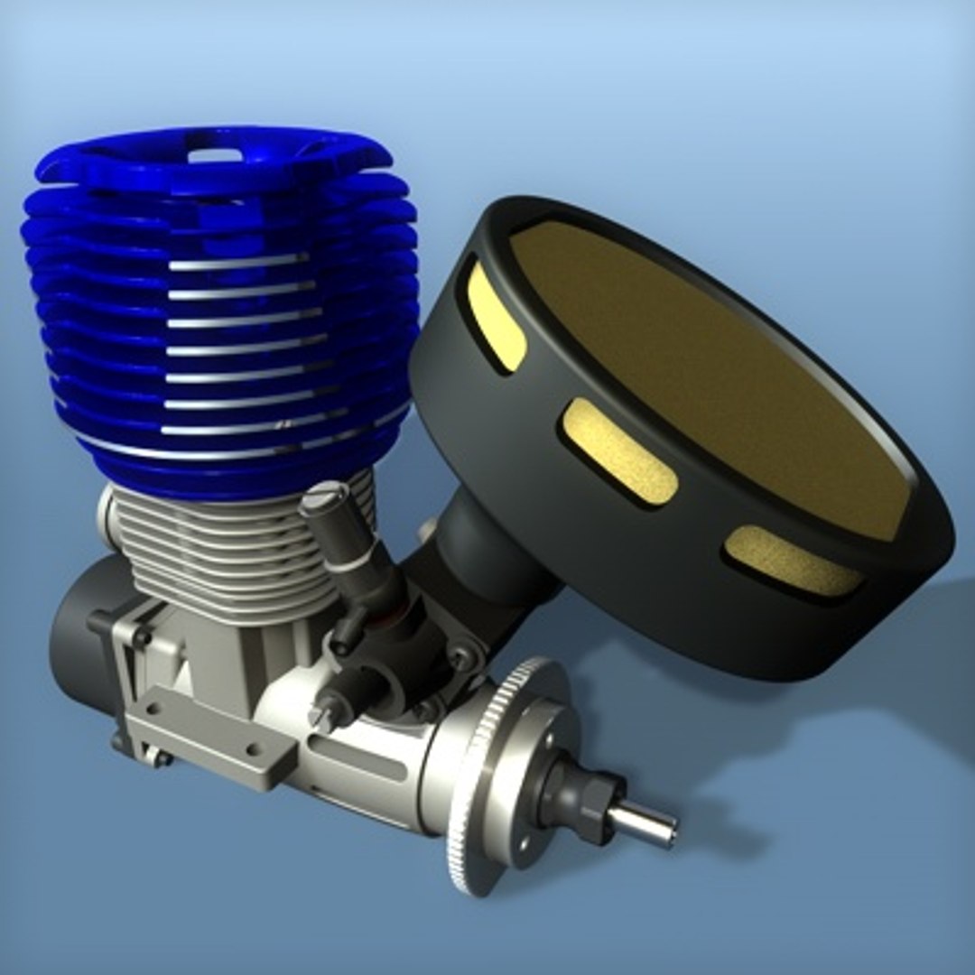 3d engine radio controlled model