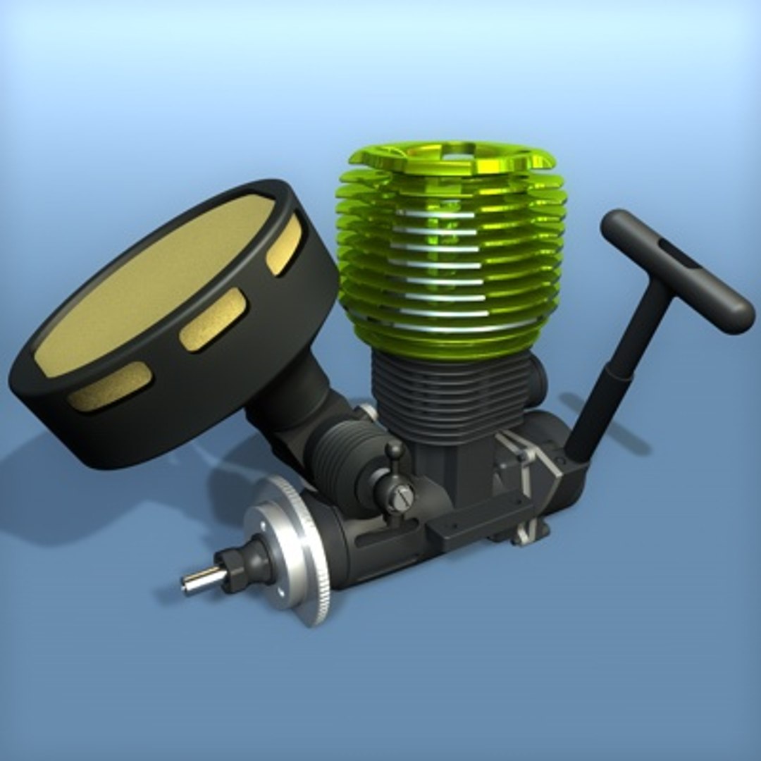 3d engine radio controlled model