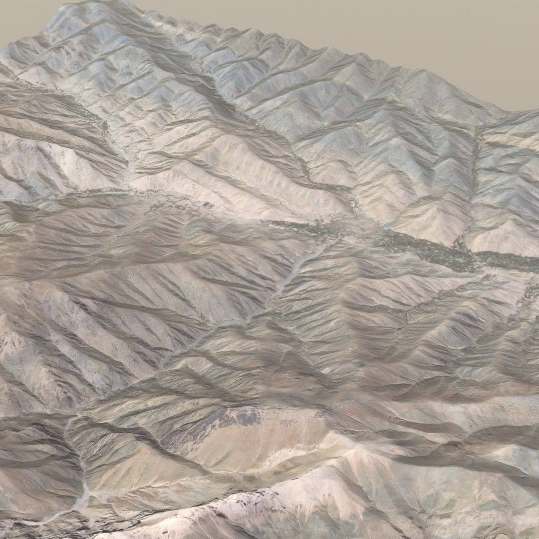 Desert Terrain Landscape 3D Model - TurboSquid 1495517