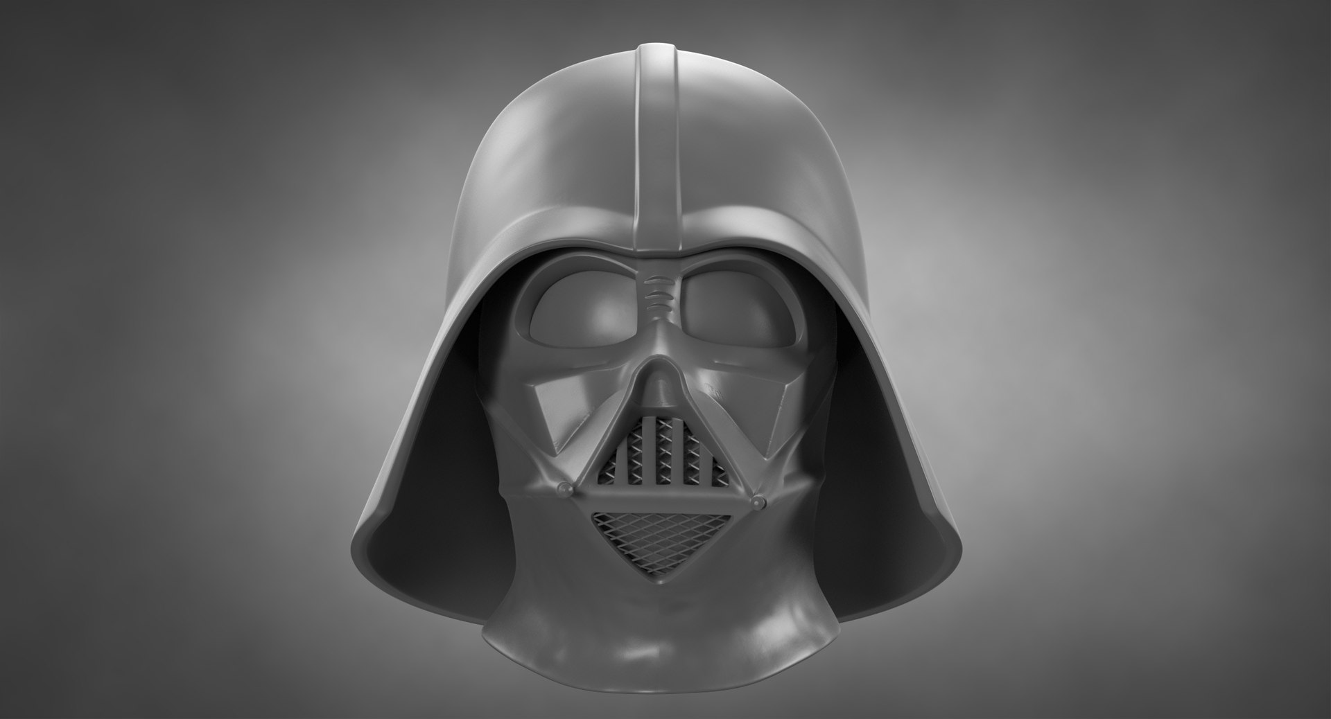 darth vader helmet front