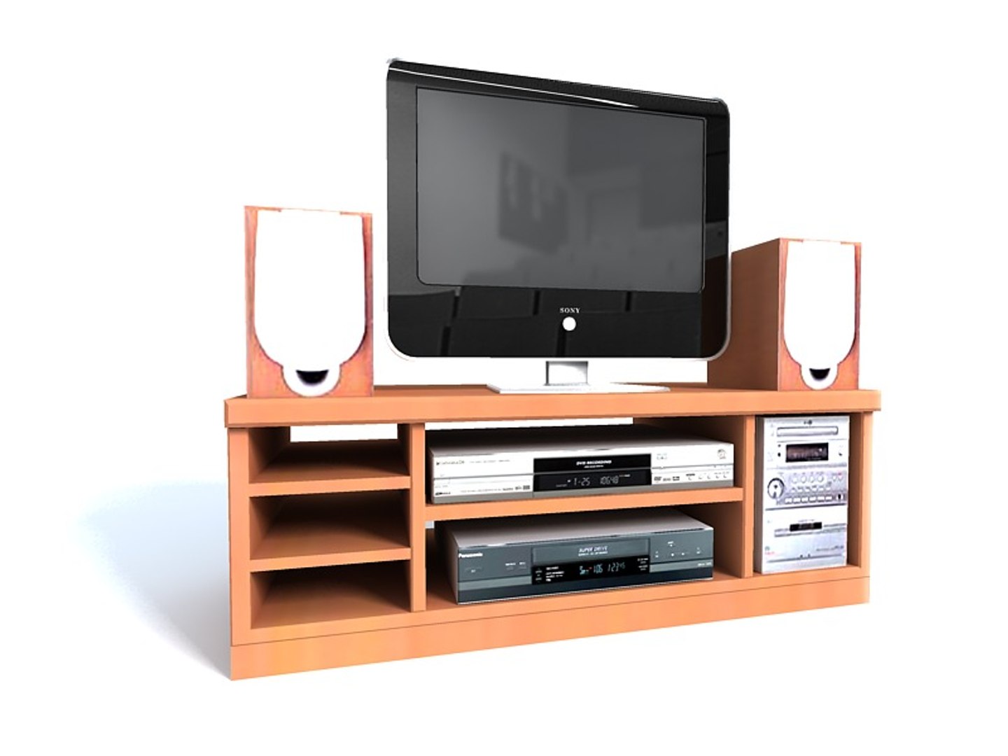 Home Tv Dvd Player 3d Model