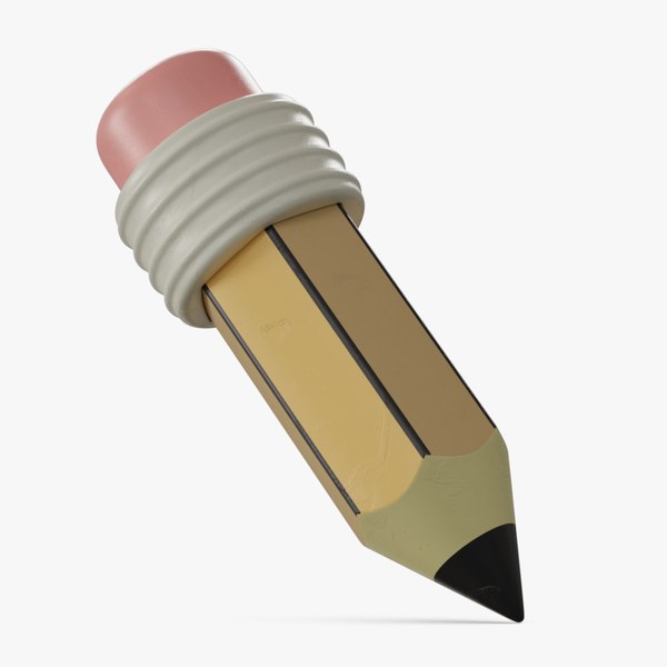 toon pencil 3d obj
