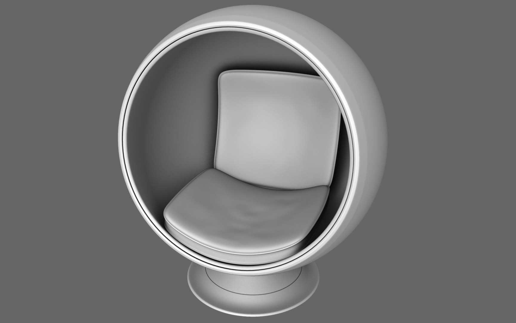 ball seat 3d obj