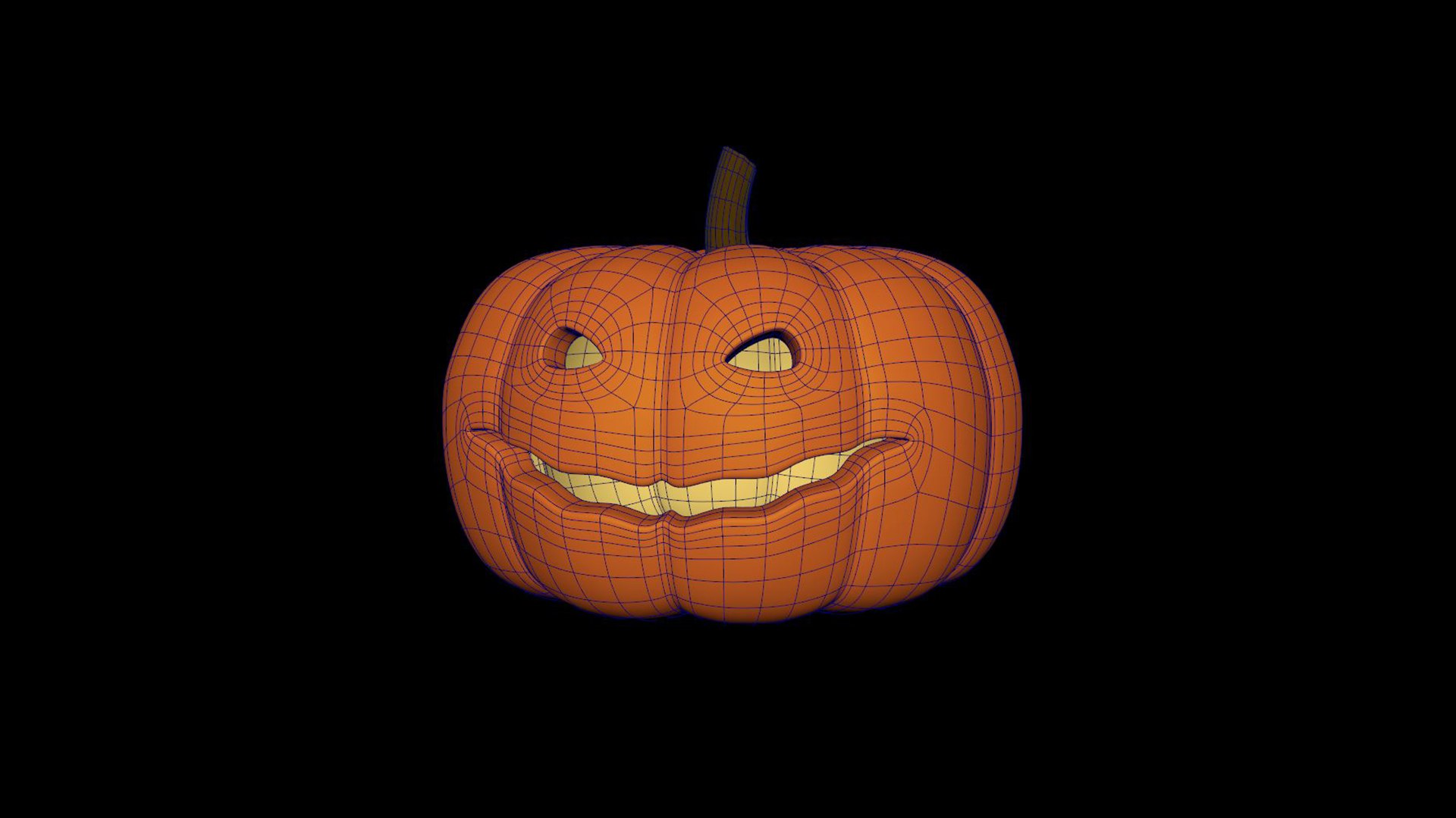 3D Pumpkin Cartoon Rigged - TurboSquid 1964684
