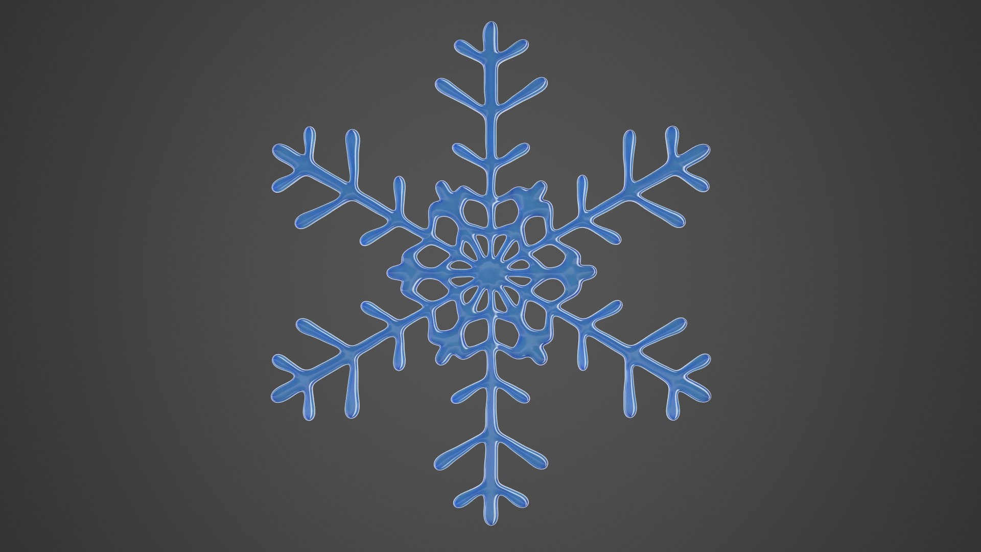 Snow Flake 4 Model - TurboSquid 1719831