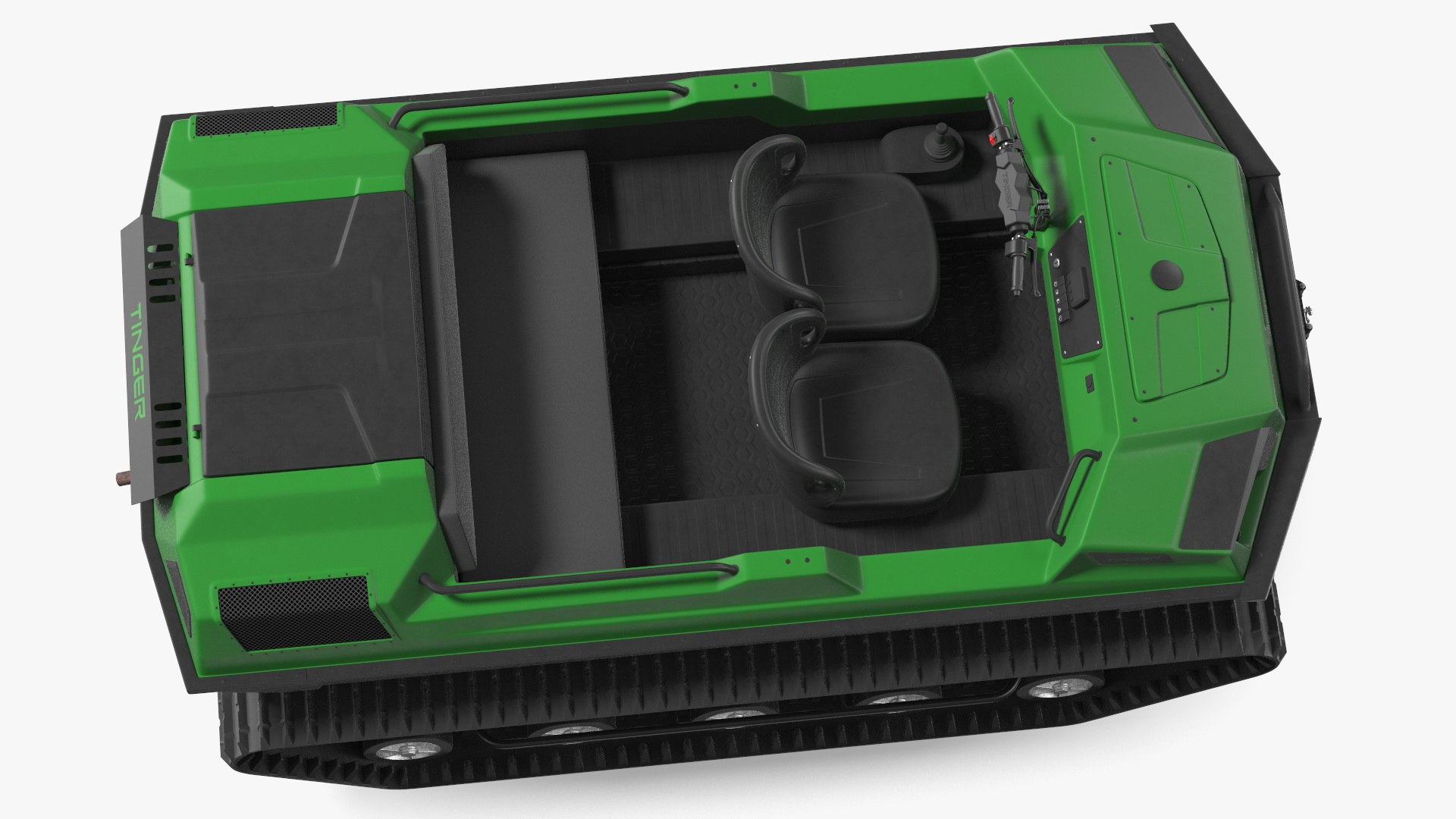3D Model Tinger Track No Roof Rigged - TurboSquid 2002491