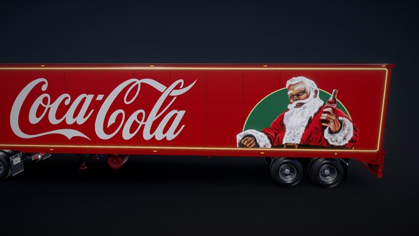 3D Christmas CocaCola semitruck PBR model - TurboSquid 1823444