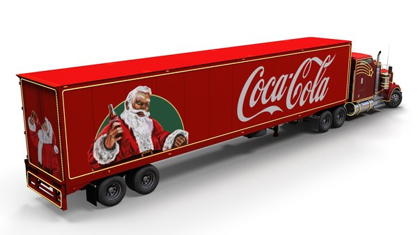 3D Christmas CocaCola semitruck PBR model - TurboSquid 1823444