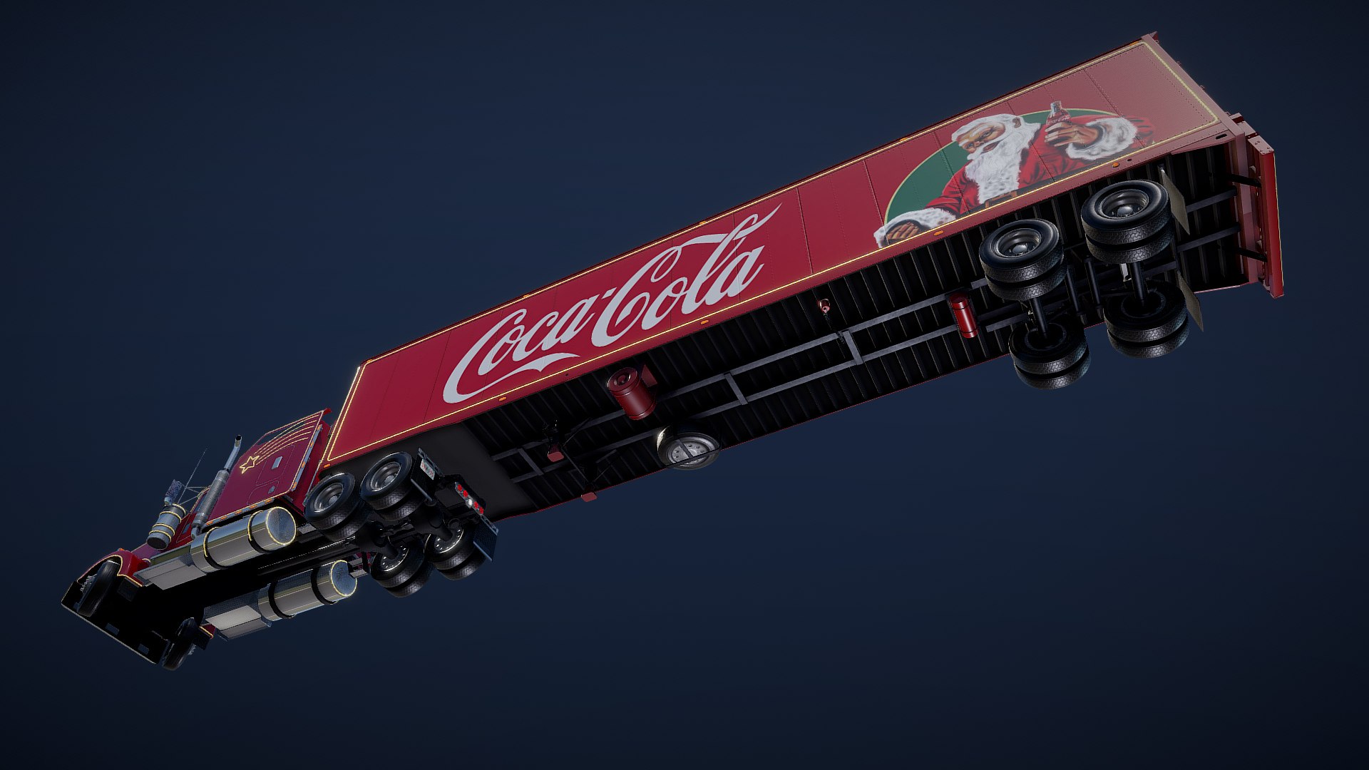 3D Christmas CocaCola Semitruck PBR Model - TurboSquid 1823444