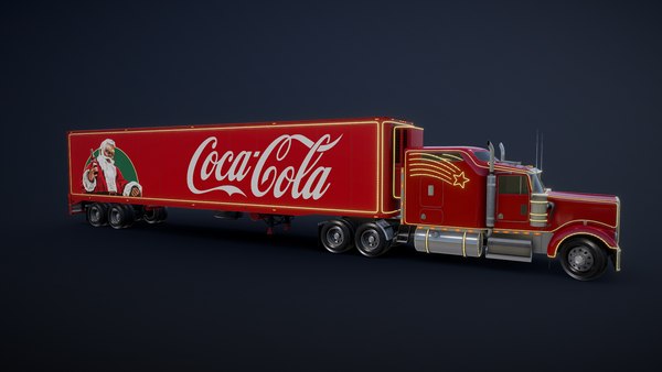 3D Christmas CocaCola semitruck PBR model - TurboSquid 1823444