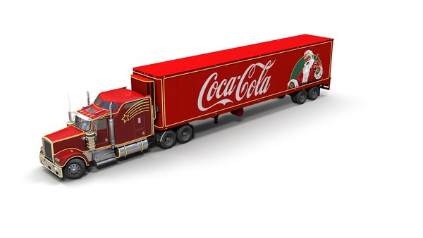 3D Christmas CocaCola semitruck PBR model - TurboSquid 1823444
