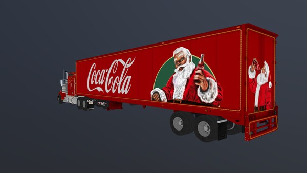 3D Christmas CocaCola semitruck PBR model - TurboSquid 1823444