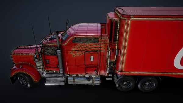 3D Christmas CocaCola semitruck PBR model - TurboSquid 1823444