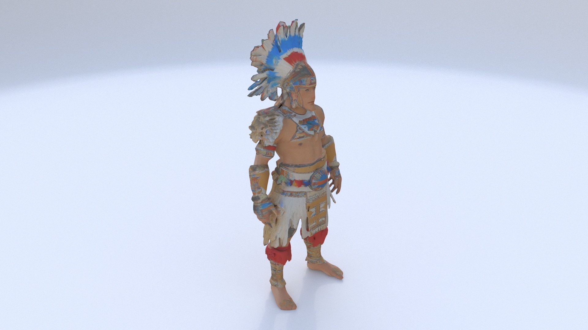 3D Aztec Ballgame Player Attire - TurboSquid 2328142