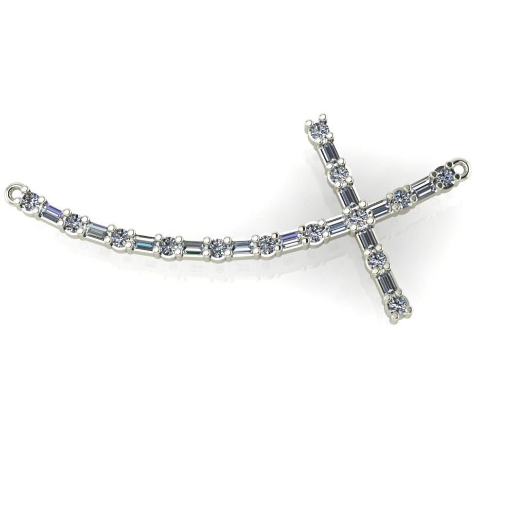 Bend cross pendant 3D model - TurboSquid 1317507