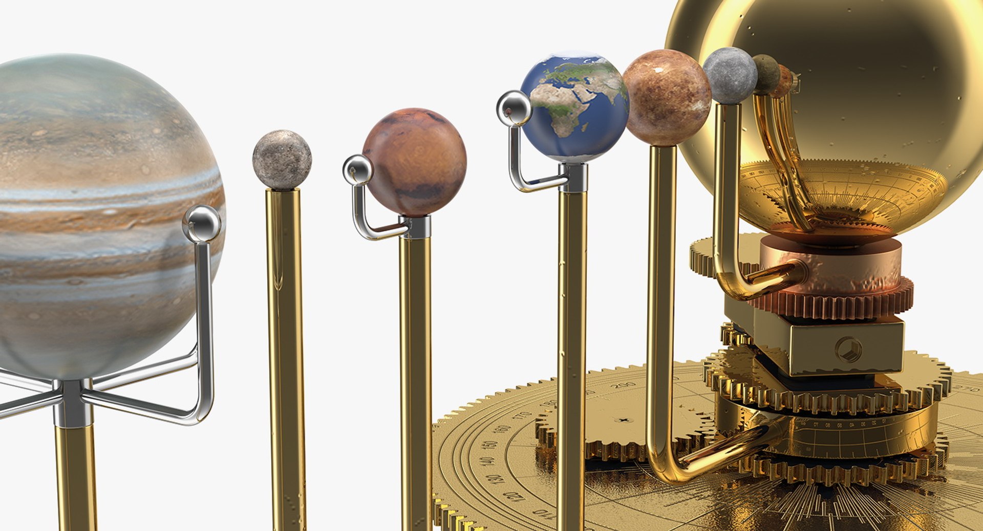 3D solar orrery model - TurboSquid 1394374