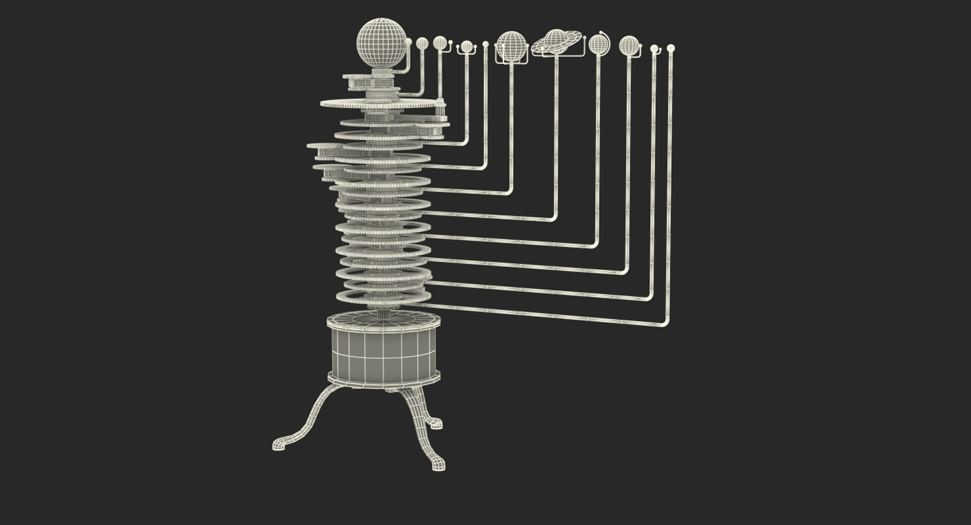 3D Solar Orrery Model - TurboSquid 1394374