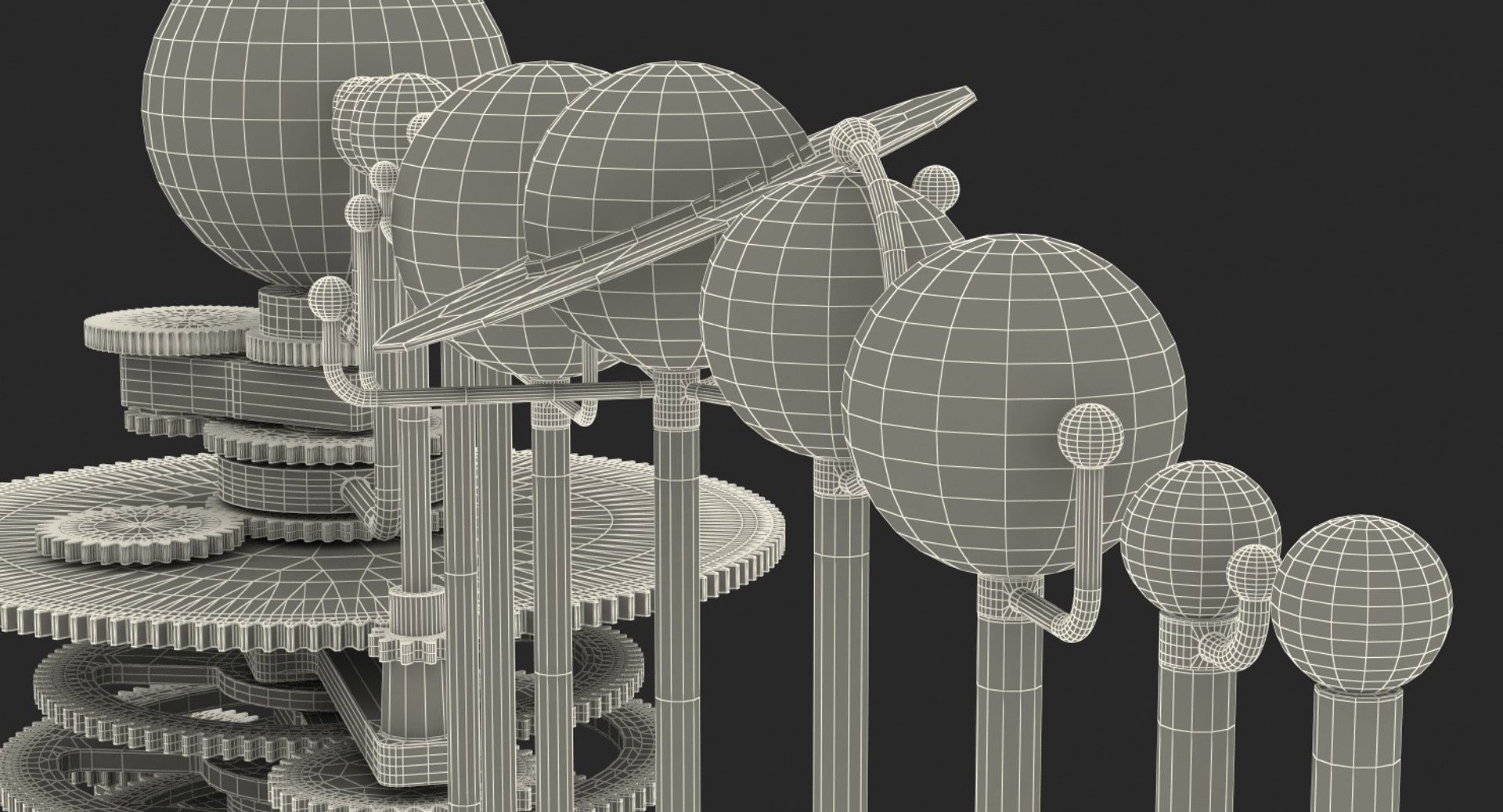 3D solar orrery model - TurboSquid 1394374