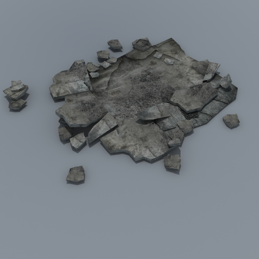 3d rubble debris