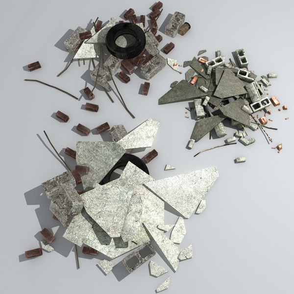 3d rubble debris