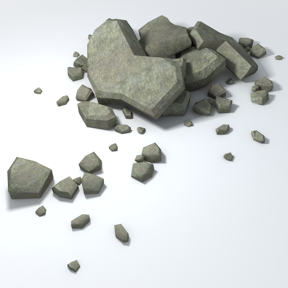 3d rubble debris