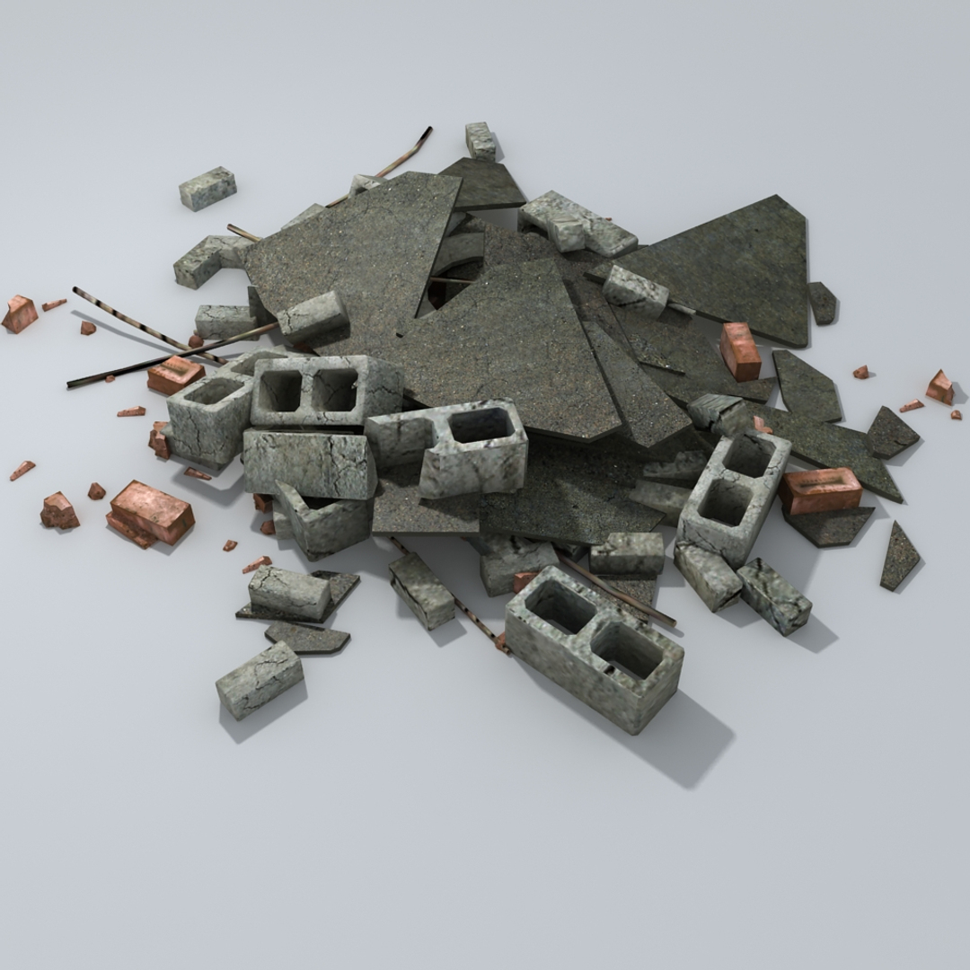 3d rubble debris