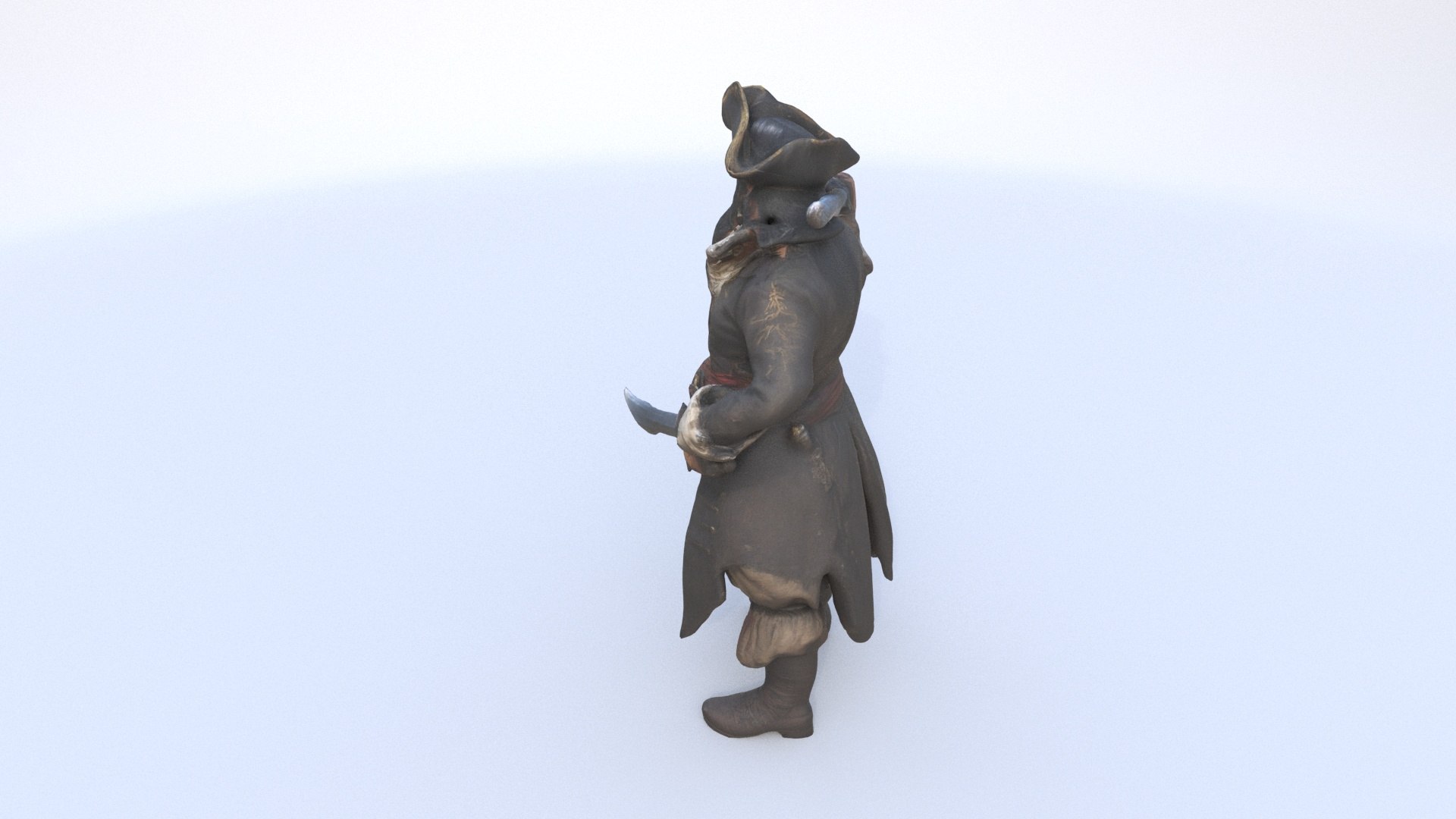 Lady Pirate Blackbeard 3D - TurboSquid 2336773
