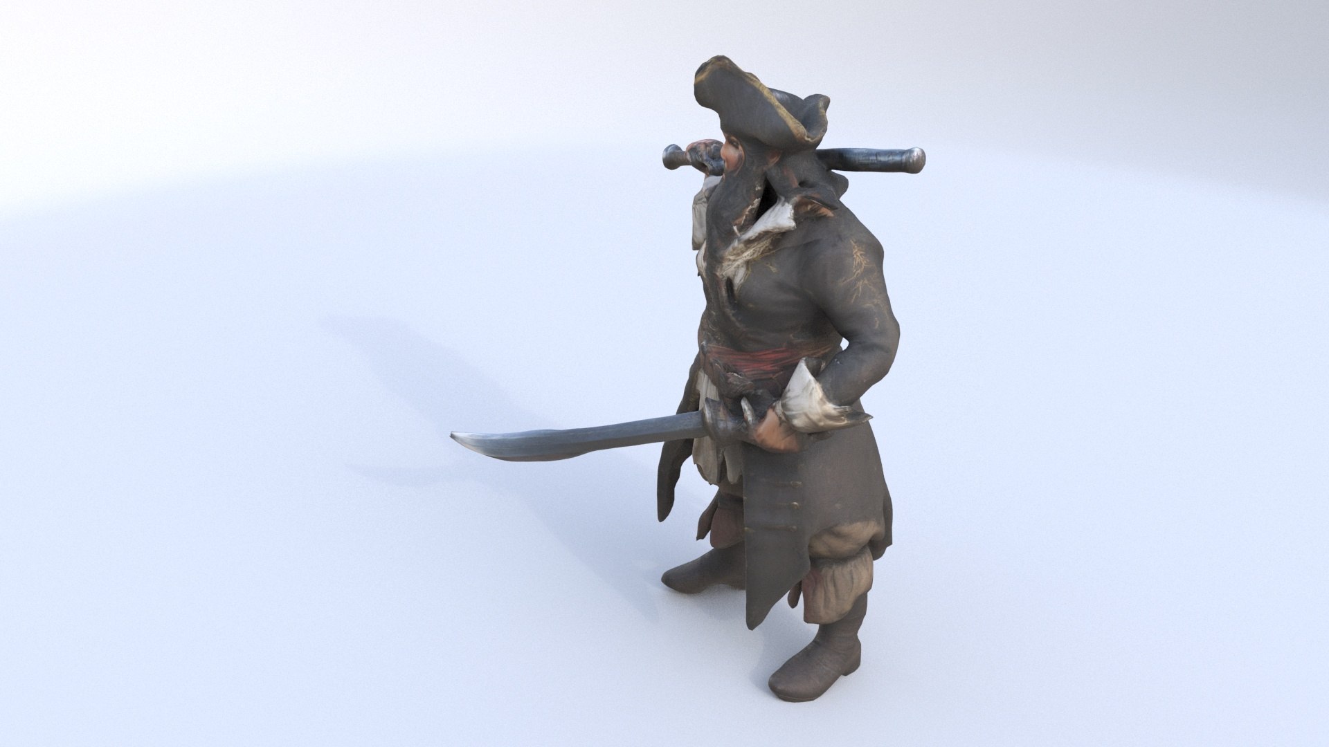 Lady Pirate Blackbeard 3D - TurboSquid 2336773